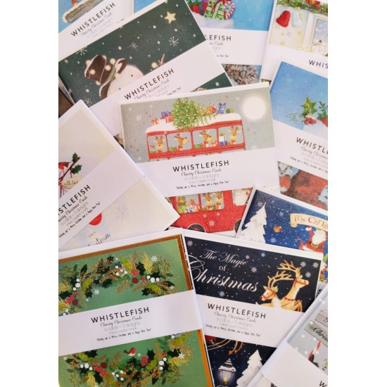 Whistlefish Charity Christmas Cards Pack - Various designs - The Bookshop